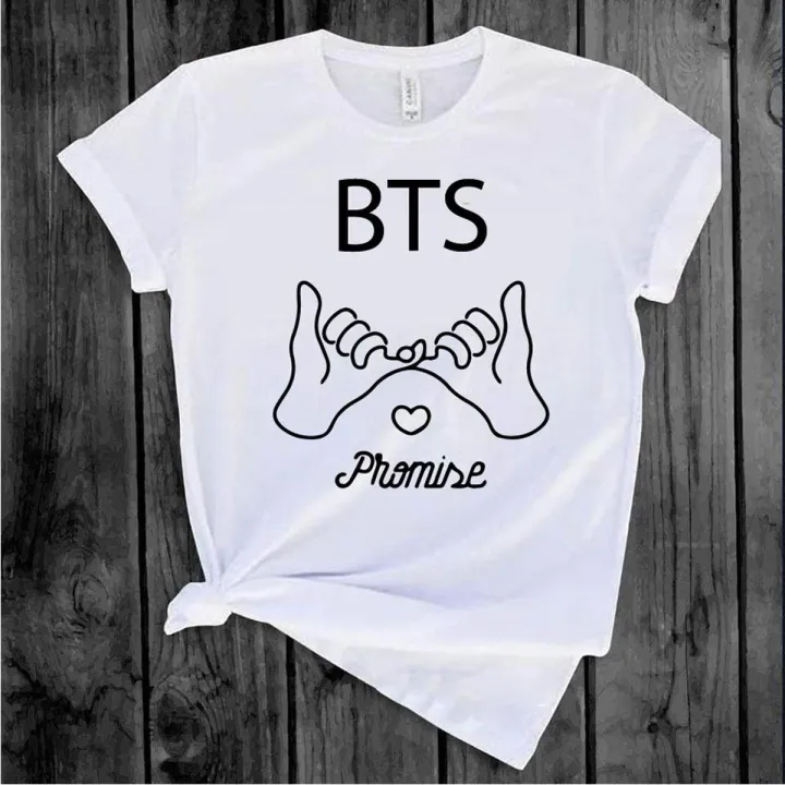BTS Unisex Synthetic Fabric T-Shirt for Men - Half Sleeve & Round ...