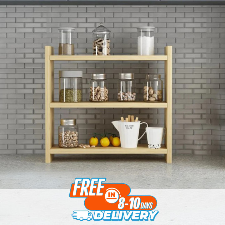 Kitchen Storage Shelf / Kitchen Organizer spice rack, Kitchen jar ...