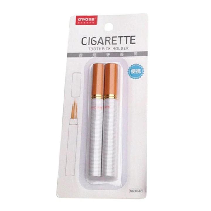 Cigarette Shape Secret case Two Sticks Outdoor Portable Tooth Pick ...