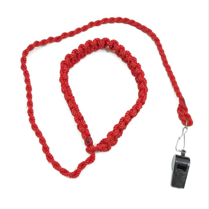 Security Lanyard with Whistle -Red Color Security guard Lanyard and ...