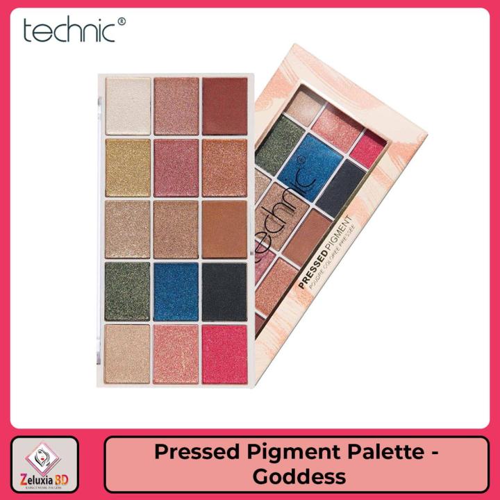 Technic 15 Colors Pressed Pigment Palette - Goddess | Daraz.com.bd