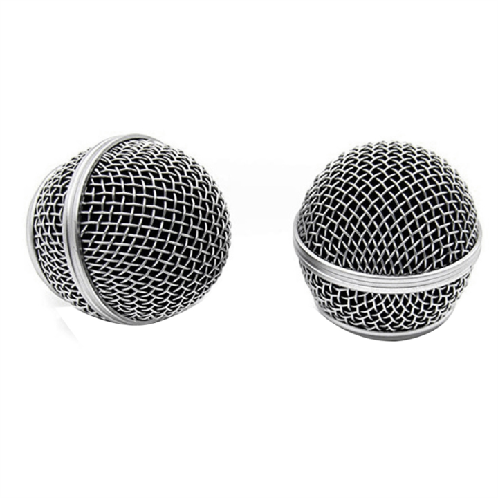 2Pcs Microphone Grille Replacement Mic Microphone Head Grill Head Mount ...