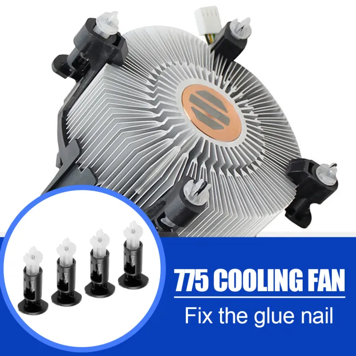 5 Pairs CPU Coolers Plastic Mounting Clip For Intel LGA Socket 775 CPU ...