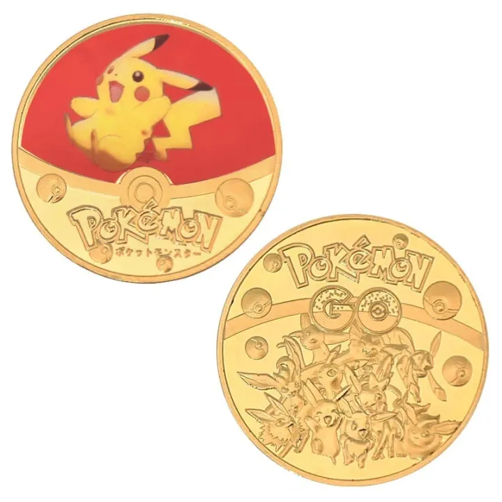 【Good-Love Store】（NEW）10 Styles Pikachu Gold-Plated Commemorative Coins ...