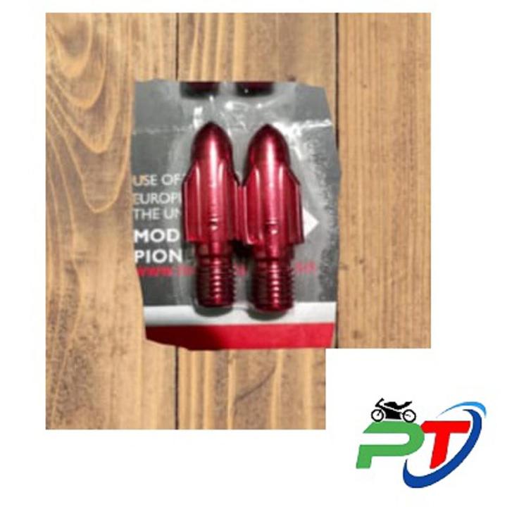 Bullet looking glass screw for motorcycle, Bike Red | Daraz.com.bd