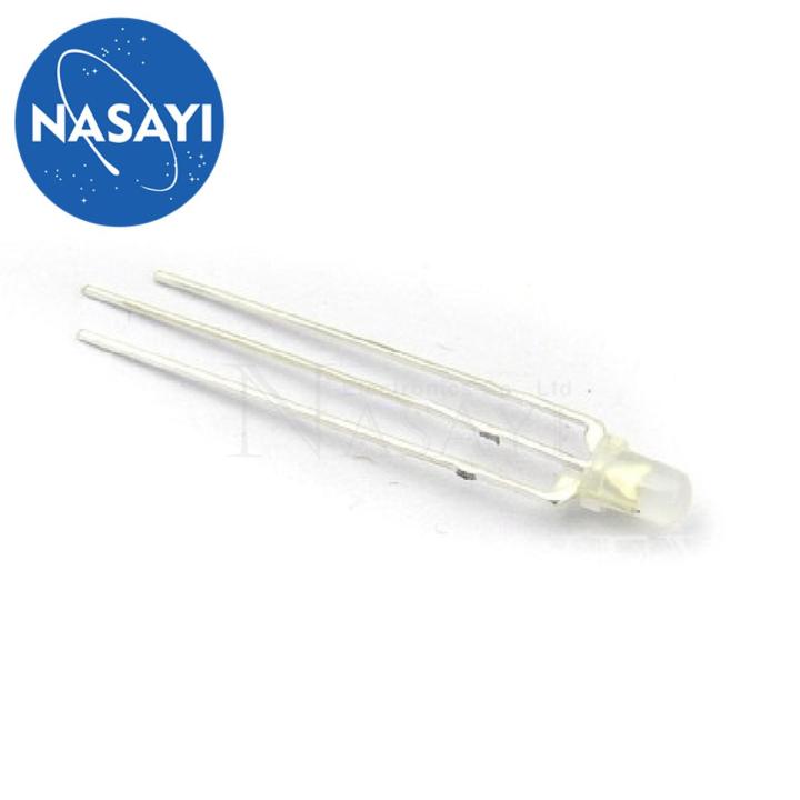 10PCS F3 red and green (emerald green) fog-like common anode 3MM light ...