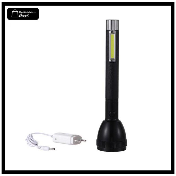 JY SUPER 2080 High Power LED Flashlight Rechargeable 2 In 1 Torch Light ...