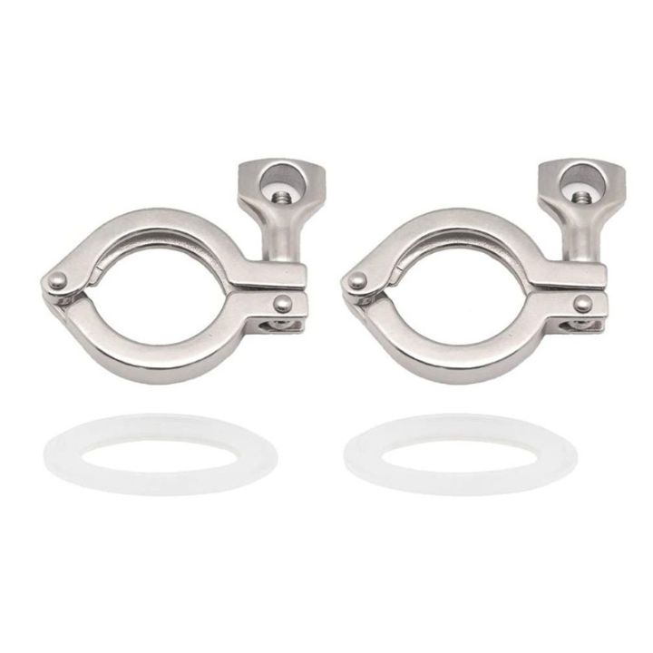 2Pcs Tri-Clamp Steel Single Pin Heavy Duty Tri Clamp with Wing Nut for ...