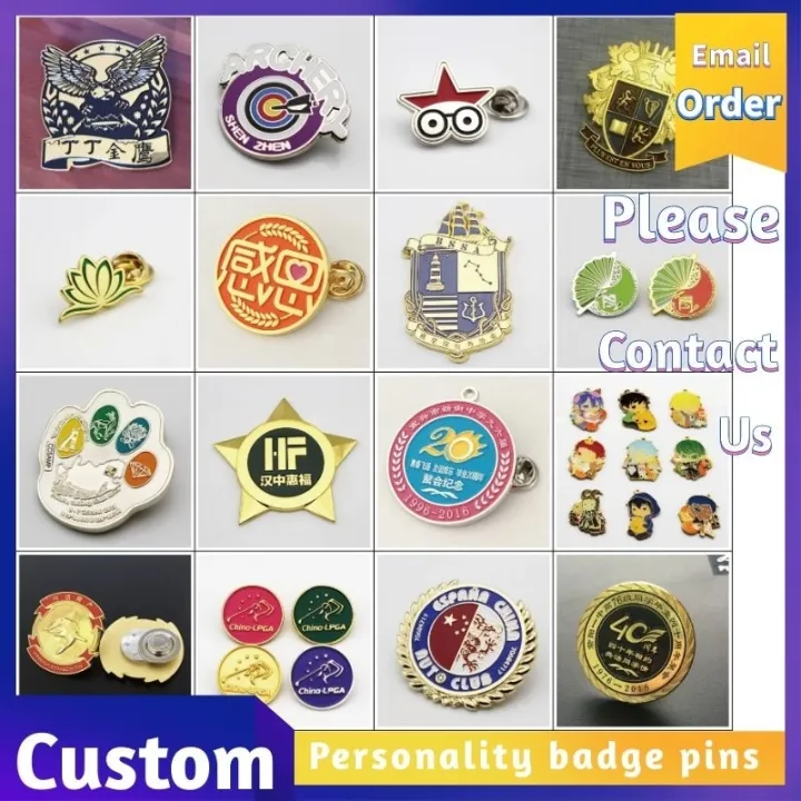 Customize metal badge, Order lapel pin, Custom make enamel brooche ...