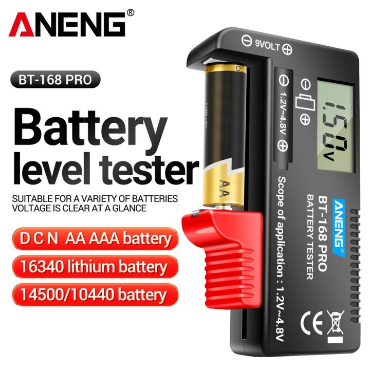 BT-168 BY Digital Lithium Battery Capacity Tester Checkered load ...