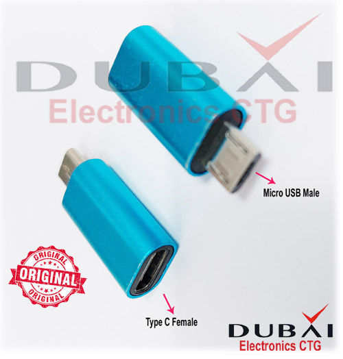 Micro USB Female to Type C Mail Converter | Daraz.com.bd