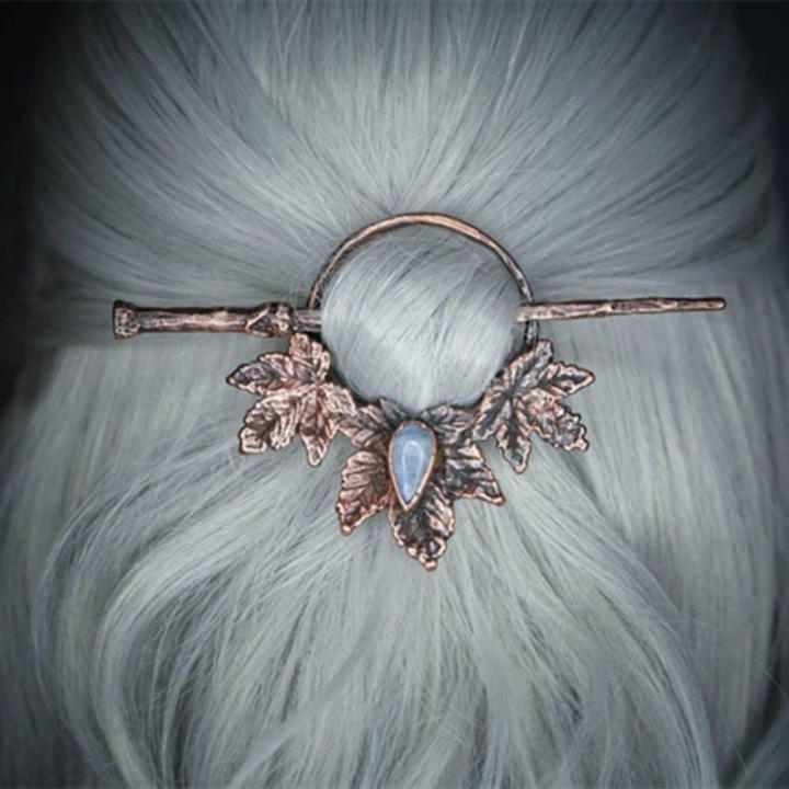 【100%-original】 Carved hairpin Vintage Maple Leaf Hairpin Handcrafted ...