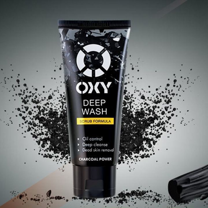 Japanese Product Skin Care OXY Deep Wash Scrub Face Wash used for Men ...