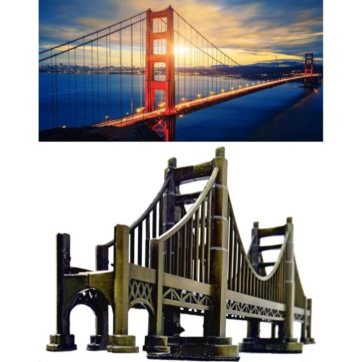 USA Souvenir Famous Landmark San Francisco Golden Gate Bridge Metal ...