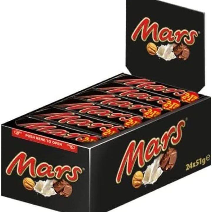 Mars Chocolate Bar-51g,Box 24pcs | Daraz.com.bd