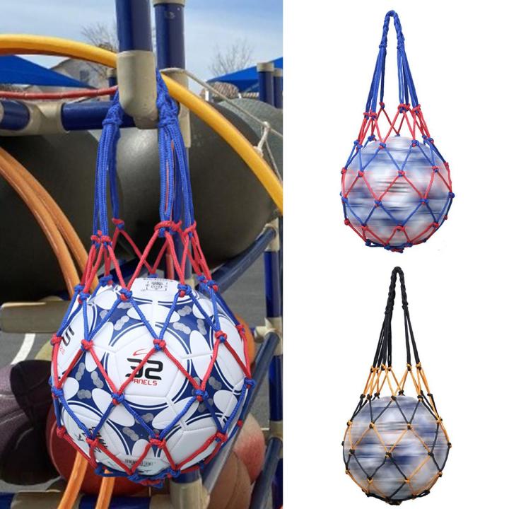 Ball Net Bag Portable Sports Ball Basketball Handwoven Mesh Bag Sports ...