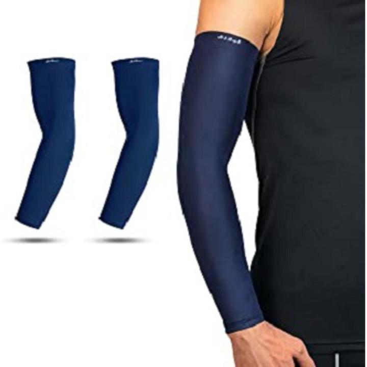 Slim Hand Sleeves (2pcs/1pair) UV outdoor sports sun protection (NAVY ...