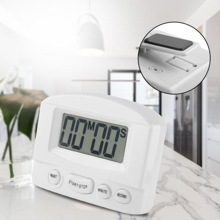 Portable Digital Clock Countdown Timer Large LCD Display Kitchen Use ...