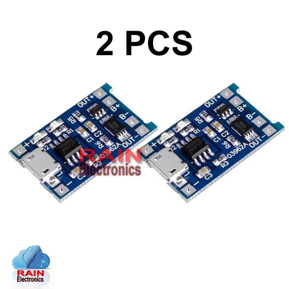 Tp4056 2Pcs Lot 18650 Lithium Battery Charging Board Module Charger ...
