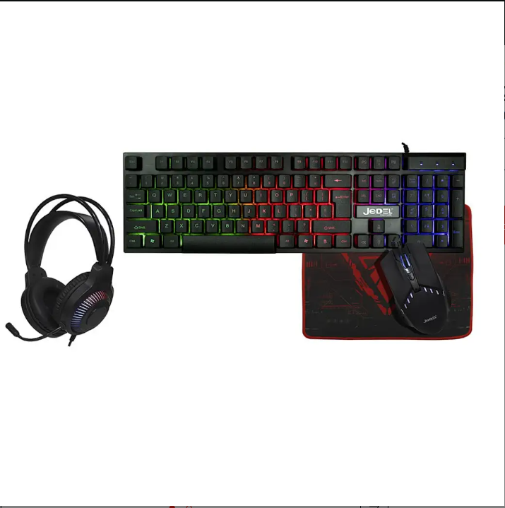 JEDEL CP-09 4IN1 COMBO PACK Gaming Keyboard mouse headphone mousepad | Daraz.com.bd