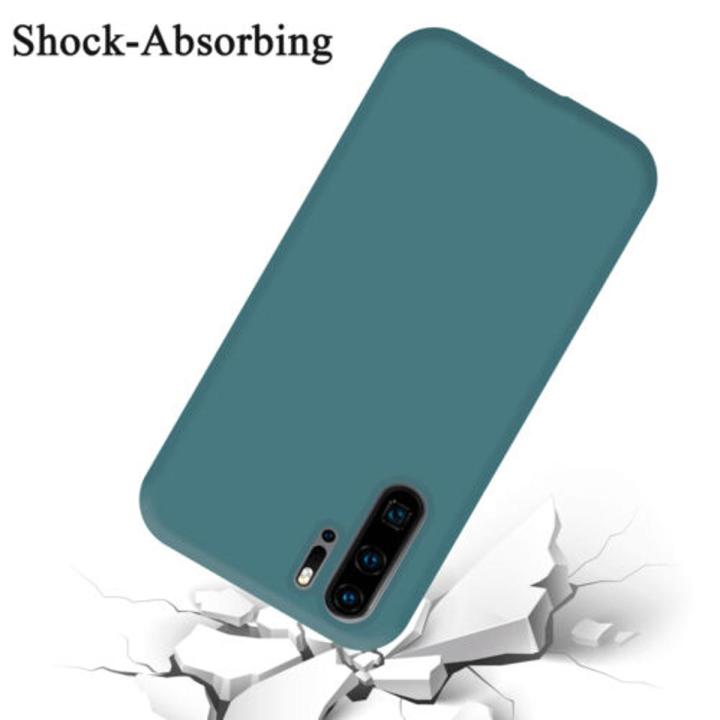 For Huawei p30 Pro Luxury Shockproof Liquid Silicone Back case Cover ...