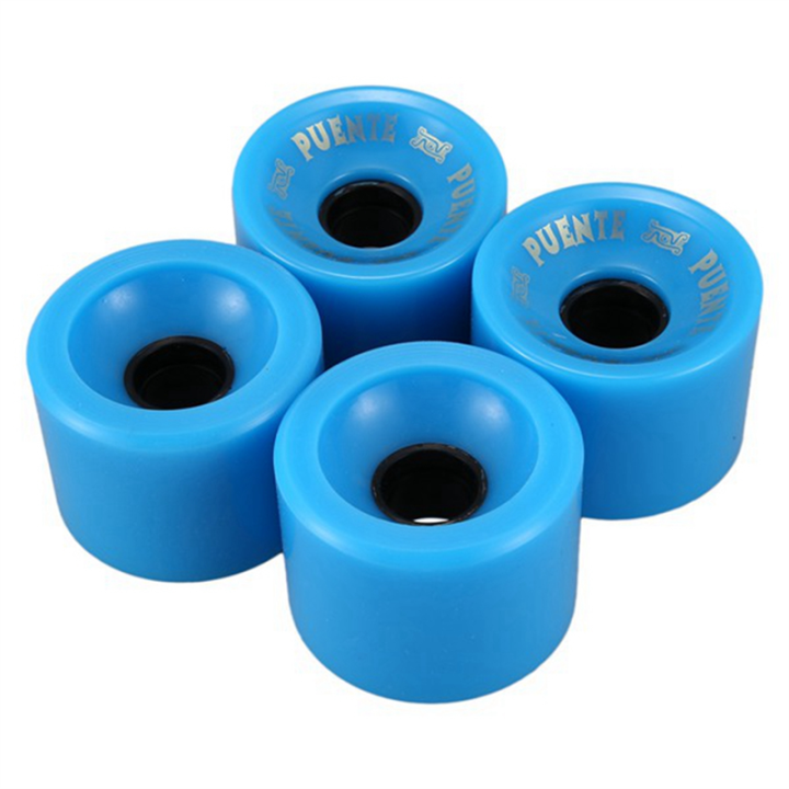 LKPCIGCXM PUENTE 4Pcs Cruiser Skateboard Wheels PU Wheels Long Board ...