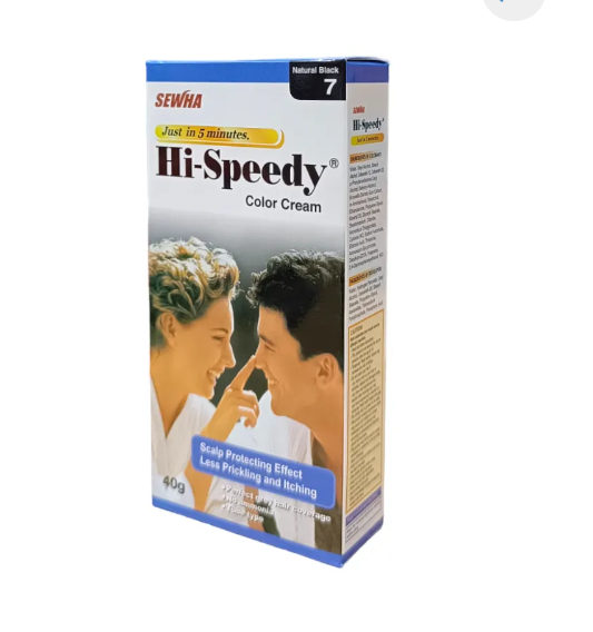 Hi-Speedy Hair Color Natural Black 7 (40g) | Daraz.com.bd