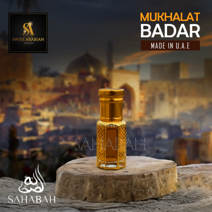 Swiss Arabian Mukhalat Badar-Exclusive Premium Arabian Attar for Men ...