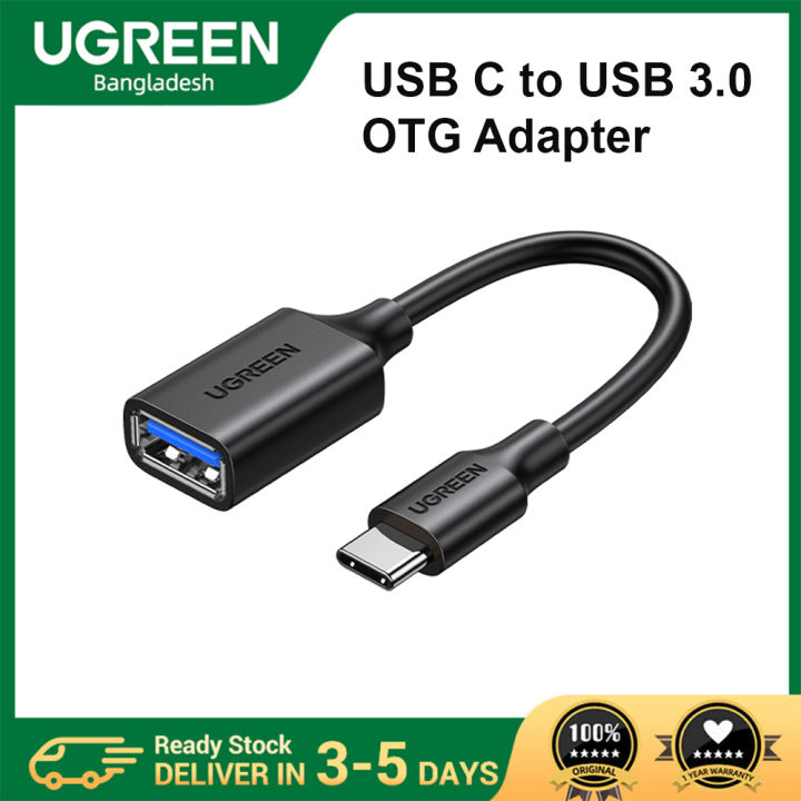 UGREEN US154 (30701) USB C to USB 3.0 OTG Adapter - 5Gbps Fast Sync Speed - Gold Plated ...