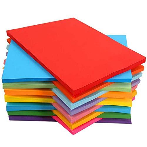 A4 Size Colored Fluorescent Paper Neon Craft Paper Sheets for DIY ...