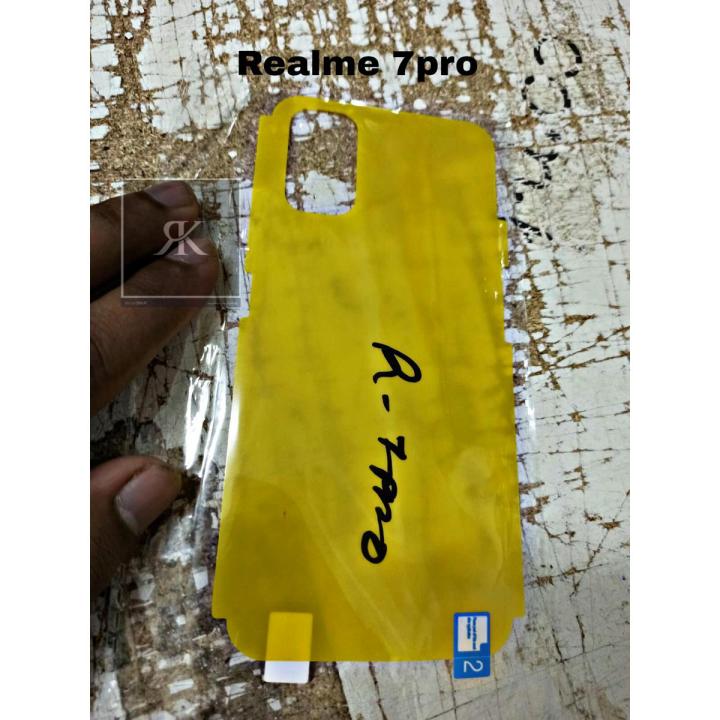 Realme 7pro Clear back poly sticker | Daraz.com.bd