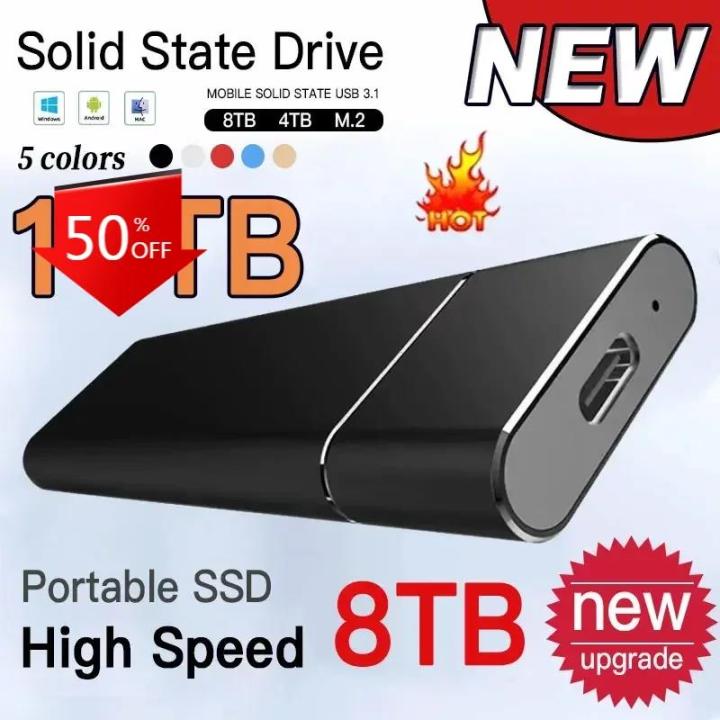 High-Speed Hard Disk Portable SSD 1TB Original Solid State External ...