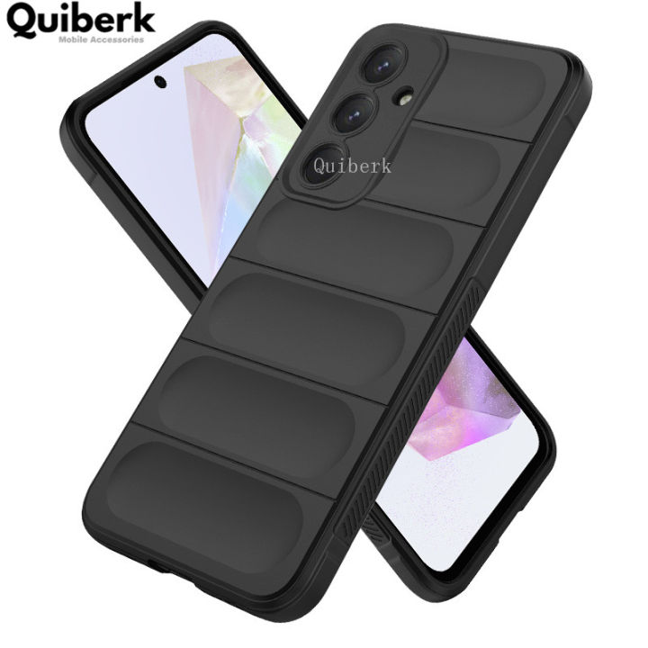 Quiberk for Samsung Galaxy A55 5G Silicone Soft Case Camera Protection Shockproof Back Cover ...