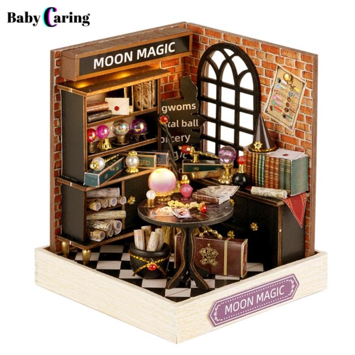 Miniature House Set Diy Miniature Dollhouse Kit with Led Handmade House ...
