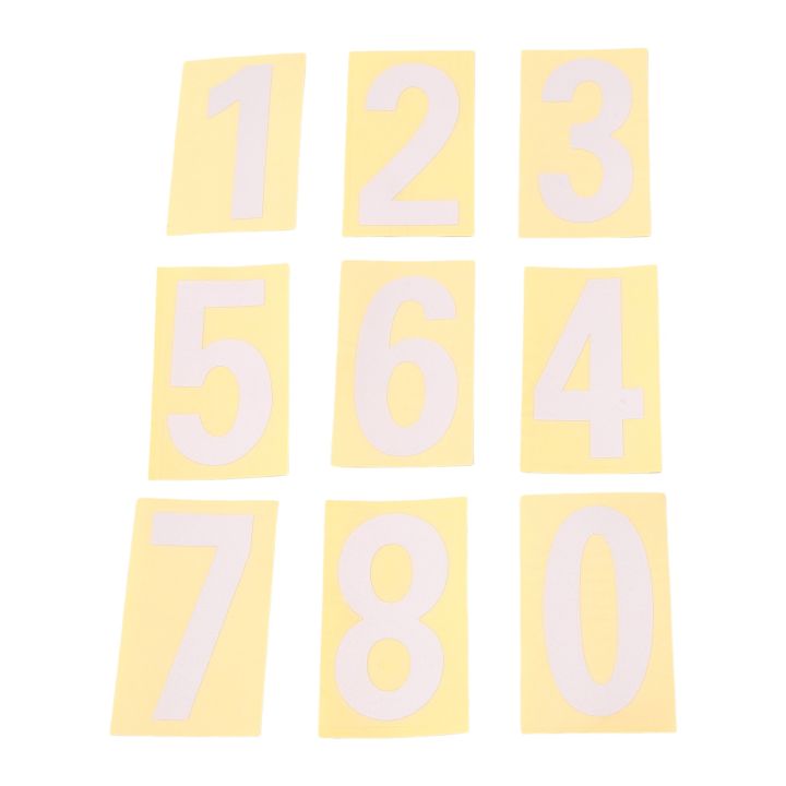 Mailbox Numbers for Outside, 10 Sets 0-9 Reflective Number Stickers ...