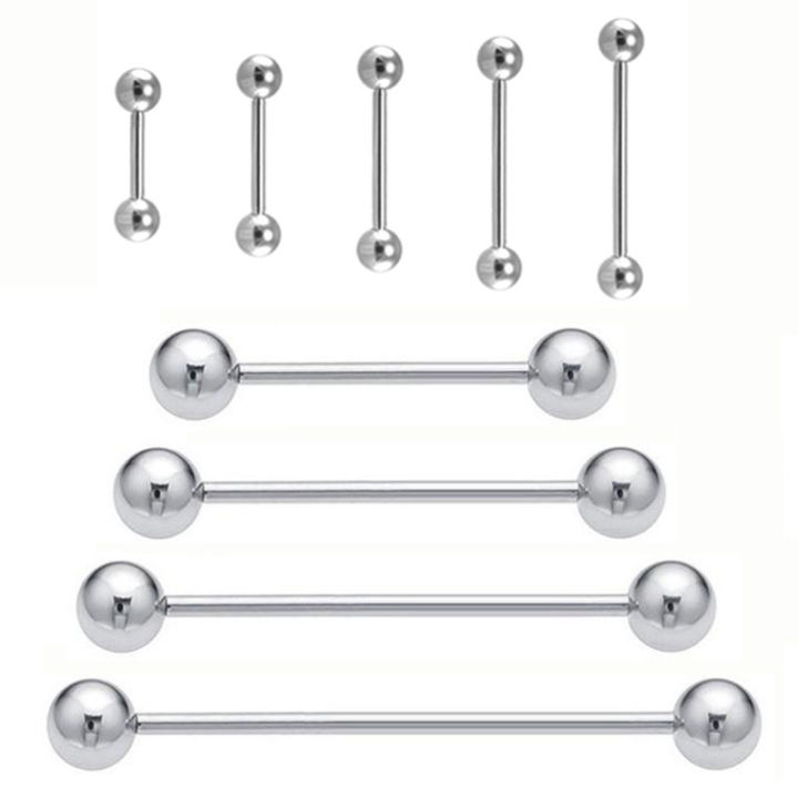 [ New ]14G Stainless Steel Ear Bone Nail Ear Studs Tongue Pin Ear ...