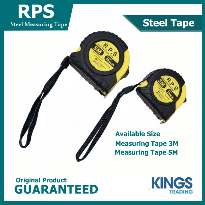 RPS Steel Measuring Tape 3M 10feet, 5M 16Feet with Nylon Coated Blade ...