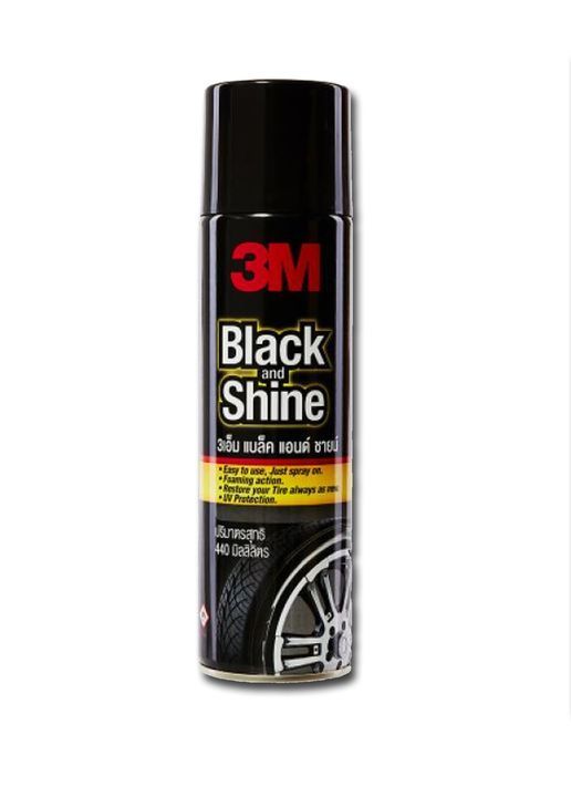 3M Black and Shine Foam Rubber Cleaner and Polishing (440ML) | Daraz.com.bd