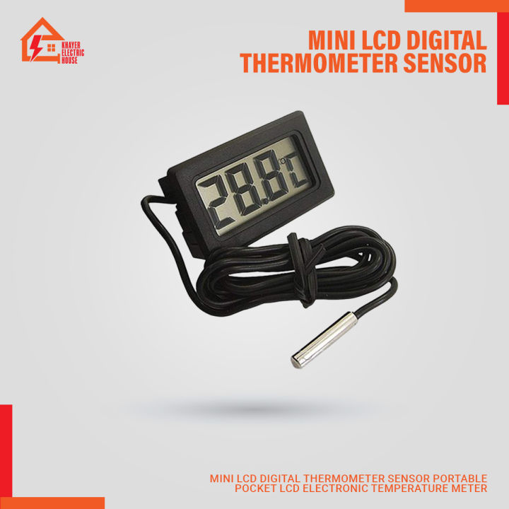 Mini LCD Digital Thermometer Sensor Indoor Outdoor Portable Pocket LCD ...