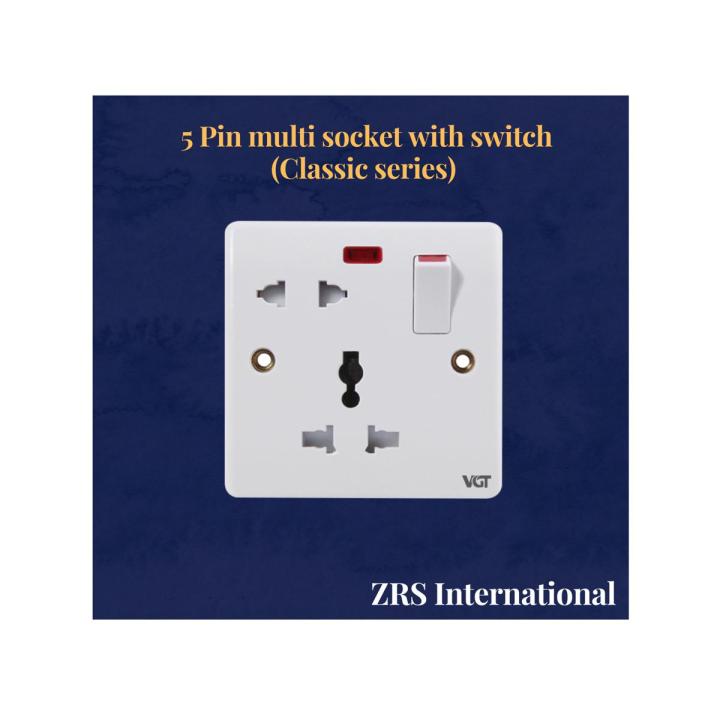 5 Pin MF Socket / Multifunctional Socket (Classic series) | Daraz.com.bd