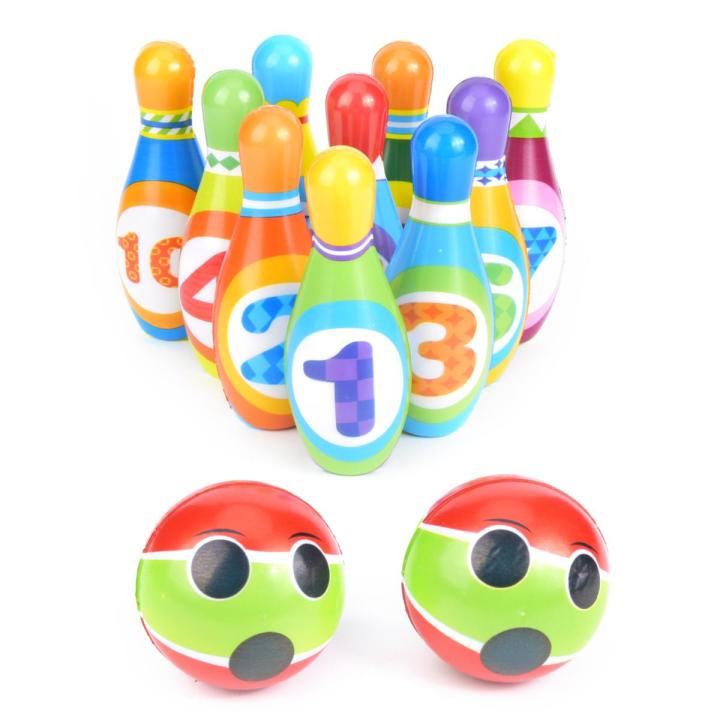 Interactive Kids Bowling Set Safe Colorful Indoor Outdoor Games ...