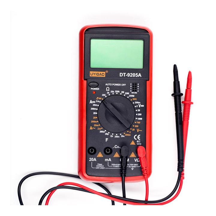 DT9205A digital multimeter electrical meter voltmeter ohmmeter ampmeter ...