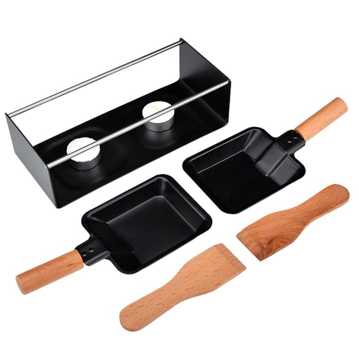 Cheese Raclette Set Cheese Melter Pan Non-Stick Raclette Grill Set ...