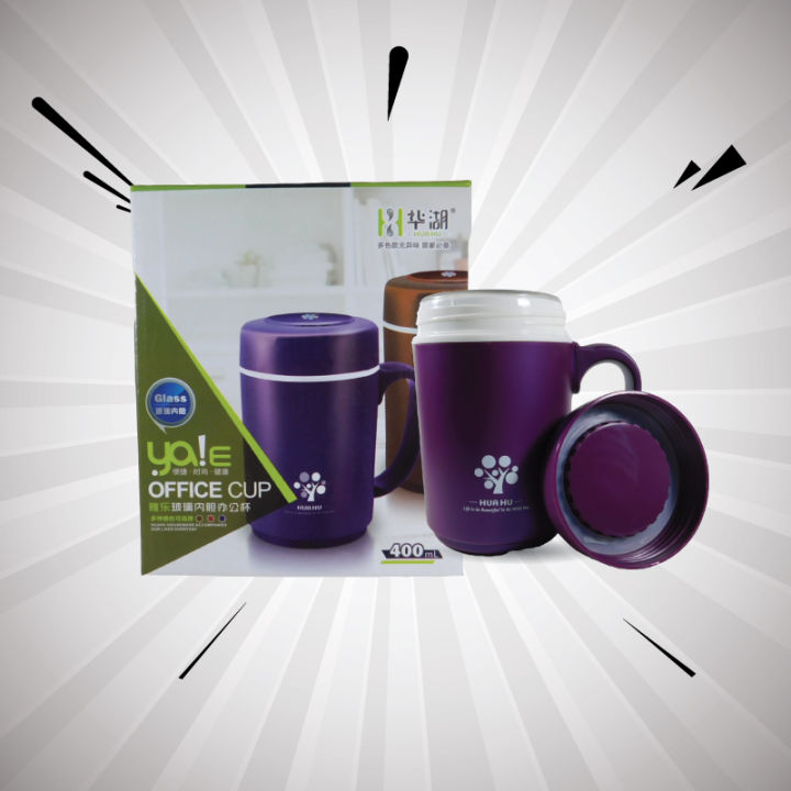 Huahu Glass Liner Office Cup | Daraz.com.bd