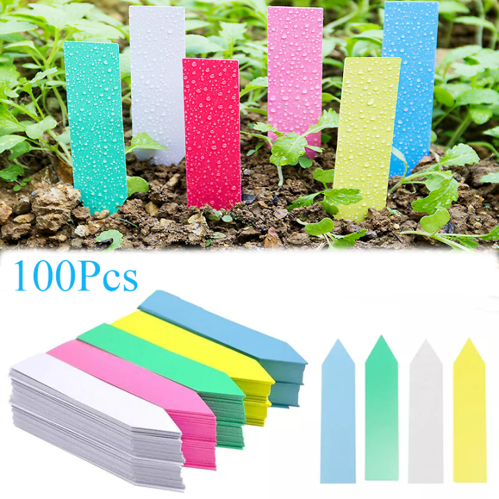 50/100Pcs Garden Plant Labels Plant Accessories Flower Pots Plastic ...