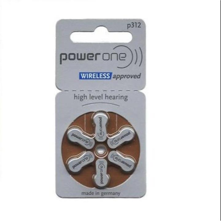 PowerOne P312 Hearing Aid Battery, 6 Batteries Each Pack | Daraz.com.bd