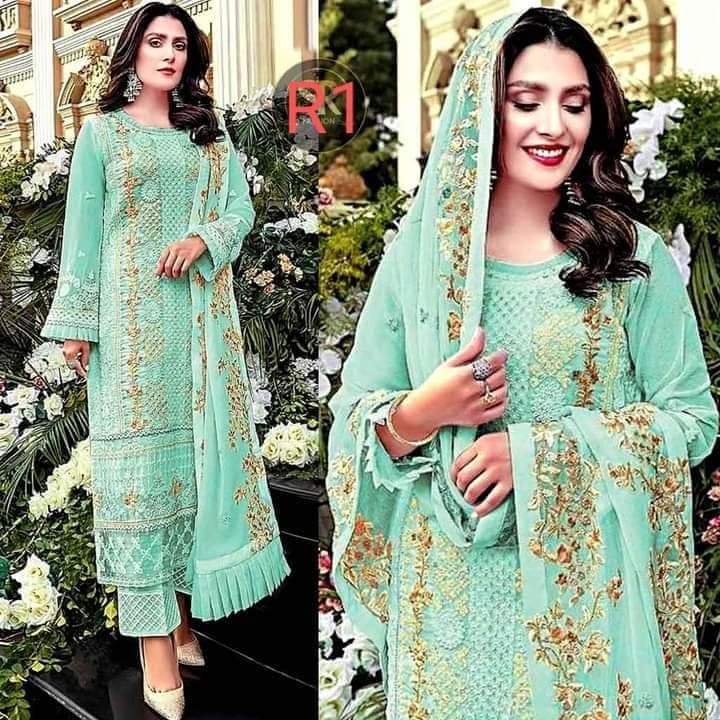 Unstitched Indian Barish Catalog Design Four Piece Collection | Daraz ...