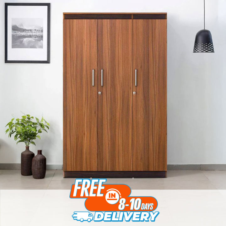 Kath + Chocolate Color Partex MDF Laminated Board Almirah with inner ...