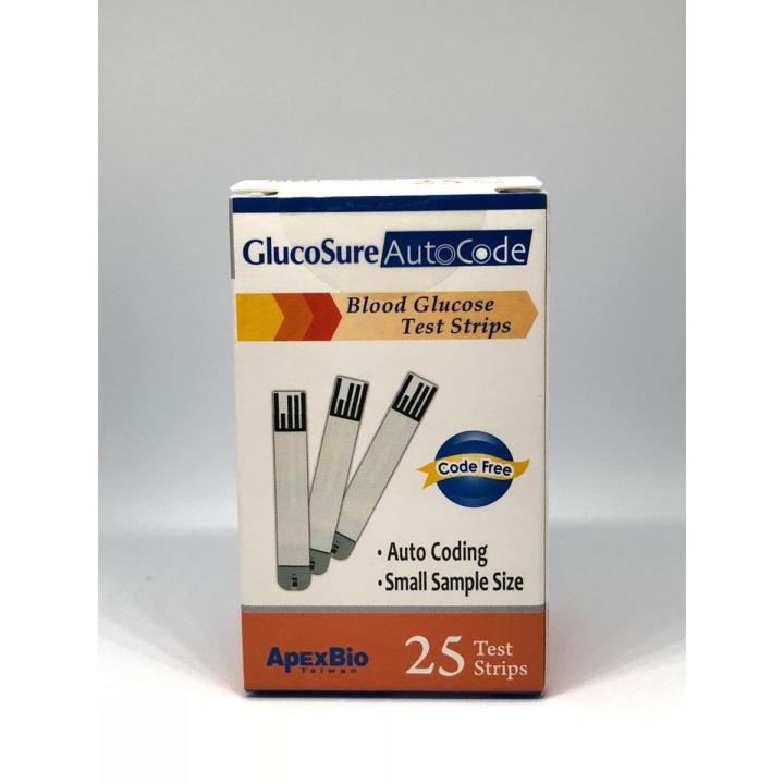 Gloco Sure Auto code Glucose Test Strips – 25 strips | Daraz.com.bd