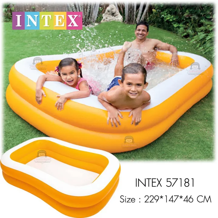 Intex Mandarin Swim Center Family Pool - Kids Above Ground Pool ...